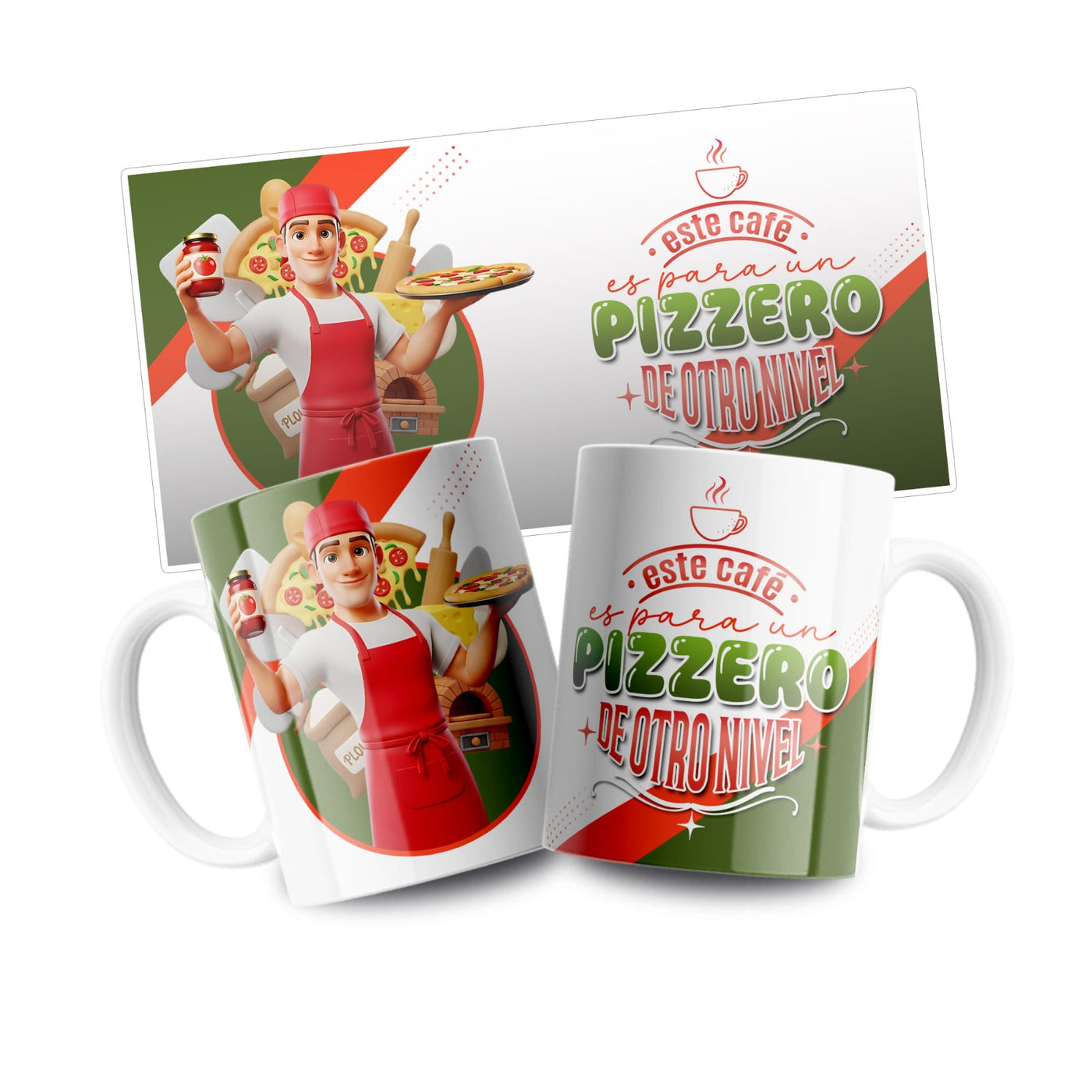 Mug Profesión 11 Oz Pizzero x 1 Unidad — BALLOONS BOGOTÁ